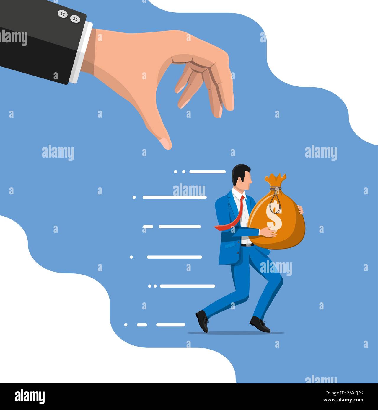 Flee bag Stock Vector Images - Alamy