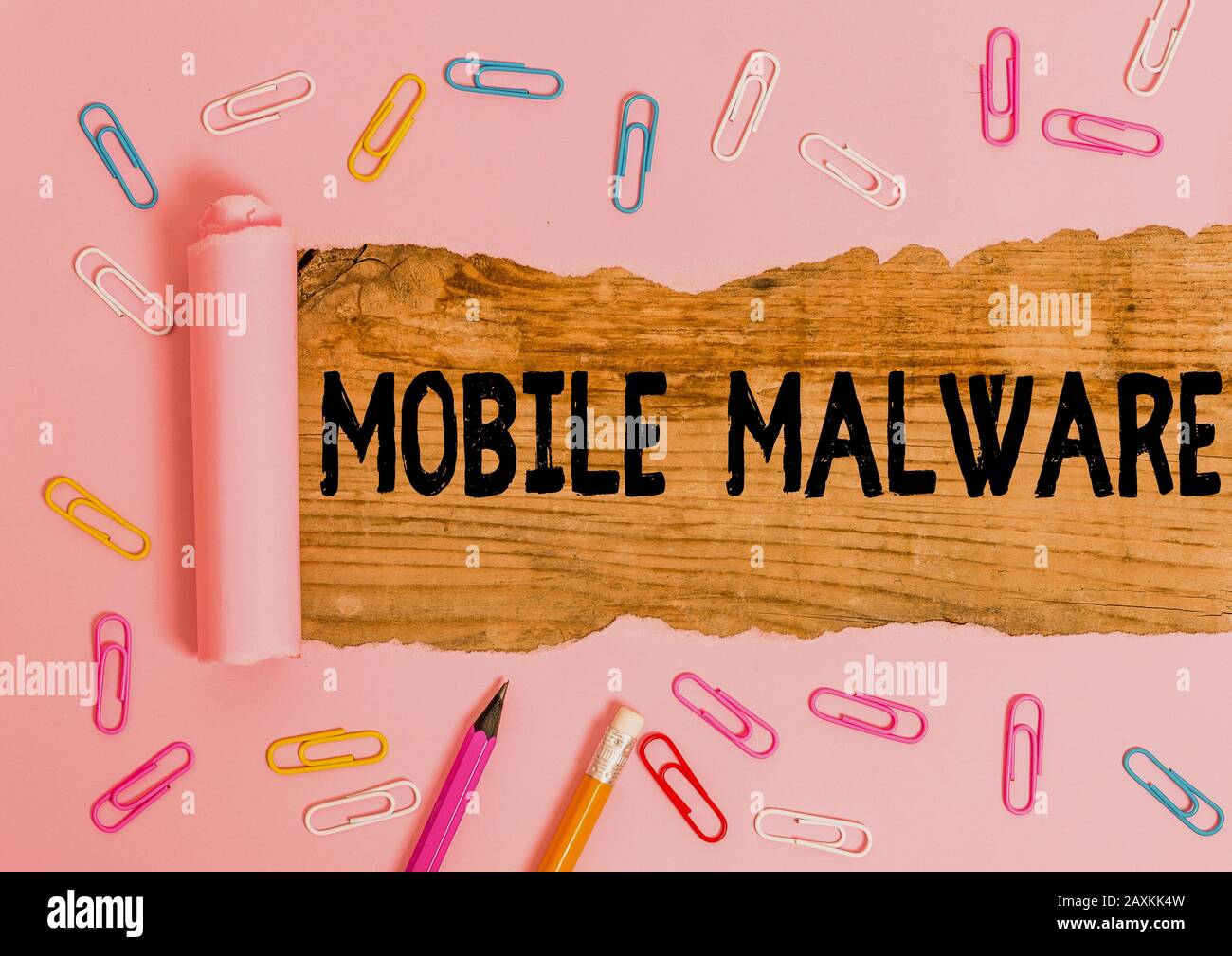 Text sign showing Mobile Malware. Business photo showcasing malicious ...