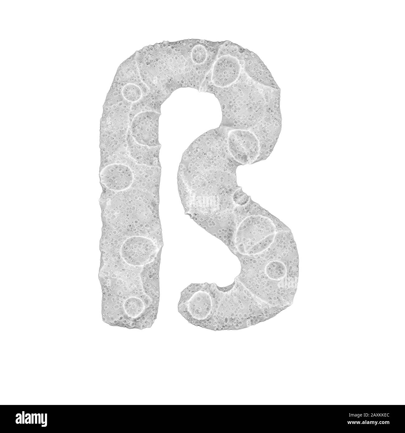 Moon stylized Letter "ß" - on white background - 3D render Stock Photo ...