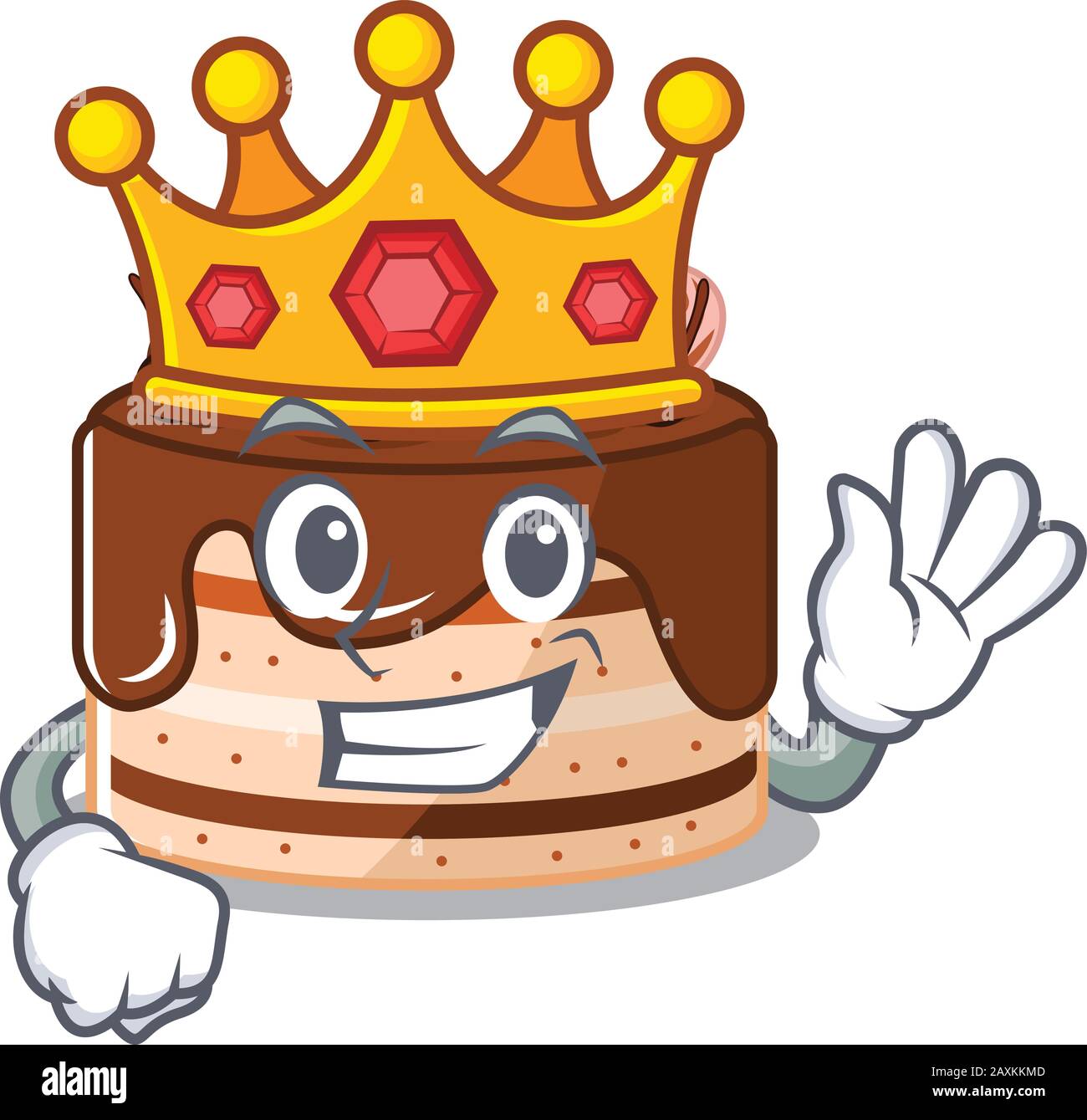 King cake with filling Stock Vector Images - Alamy