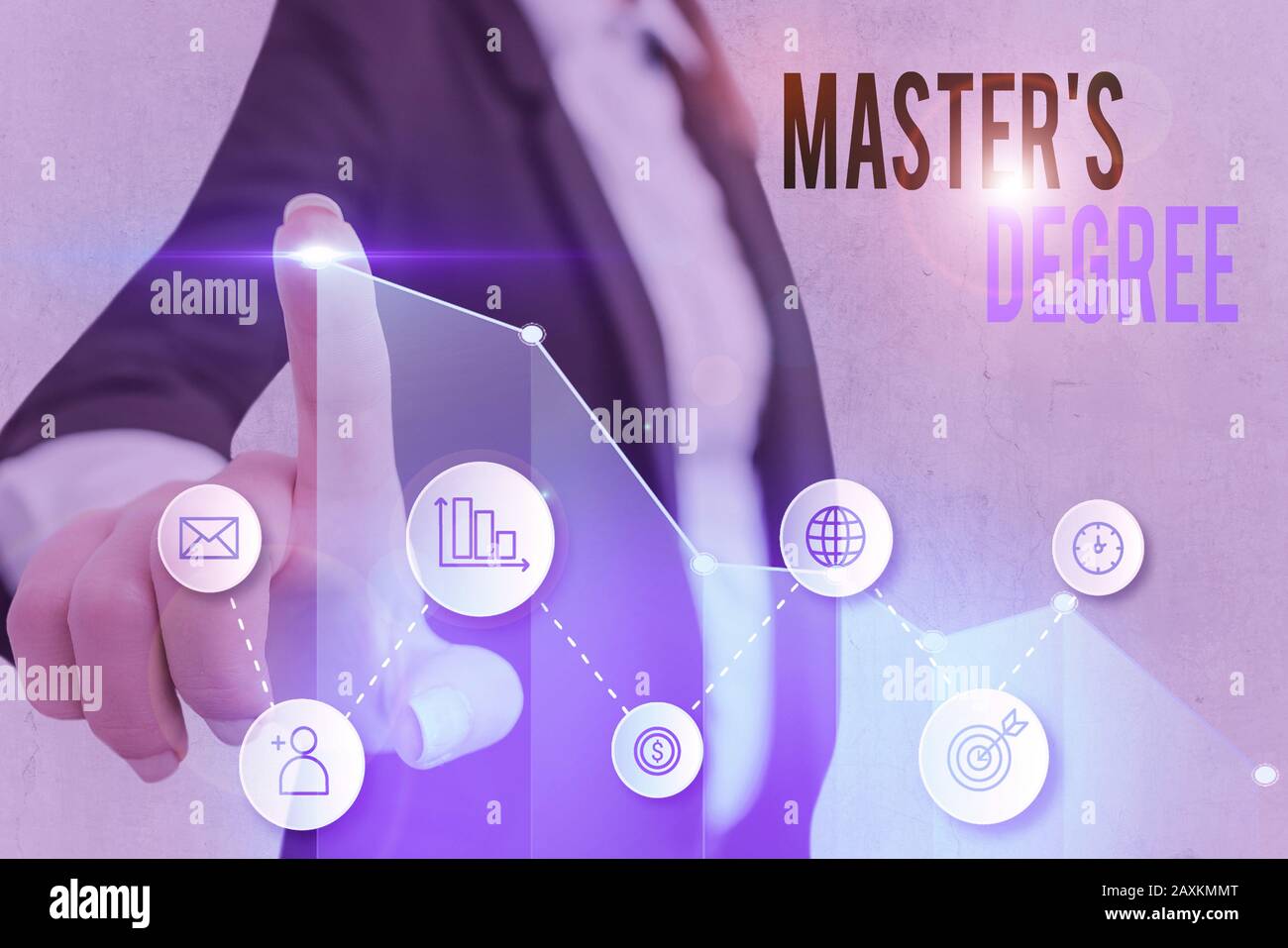 Word writing text Master S Degree. Business photo showcasing degree ...