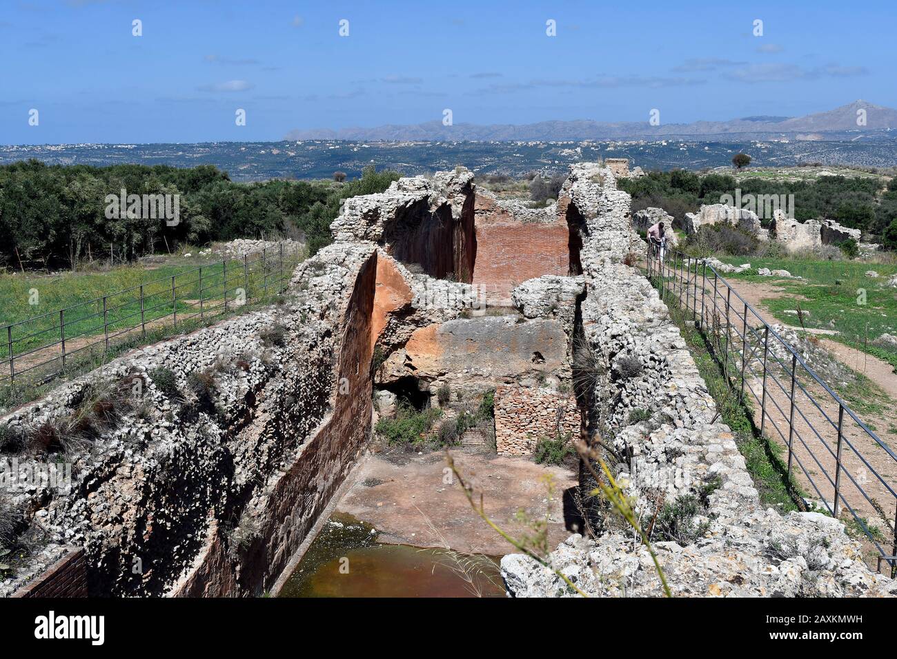 Greece, ancient Minoan ruins of Aptera in Crete Stock Photo - Alamy