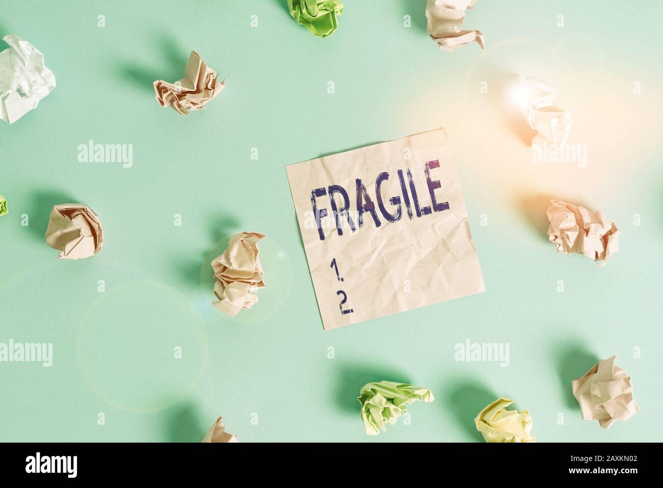 Handwriting text Fragile. Conceptual photo Breakable Handle with Care ...
