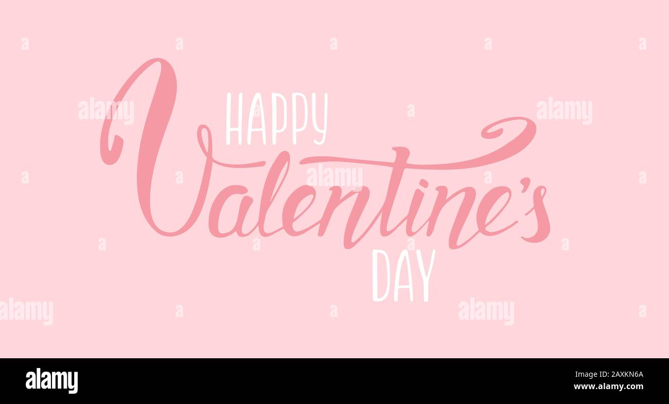 Valentine day doodle Handwritten text. Hand drawn romantic lettering ...