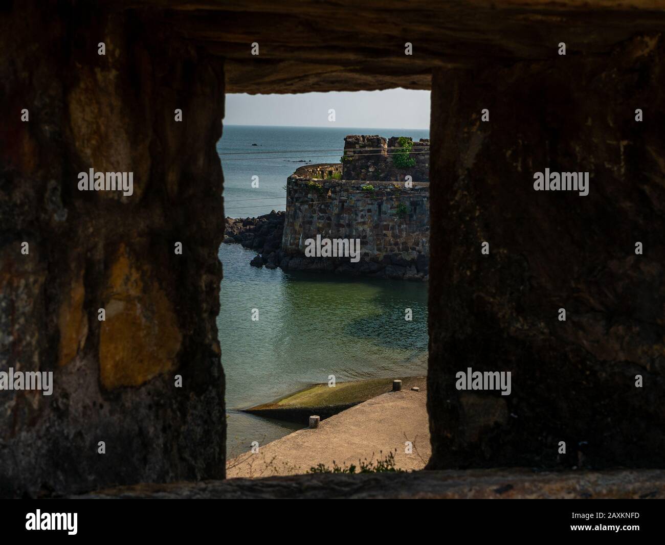 View of Sindhudurga Fort built in arebian Sea by Chhatrapati Shivaji ...