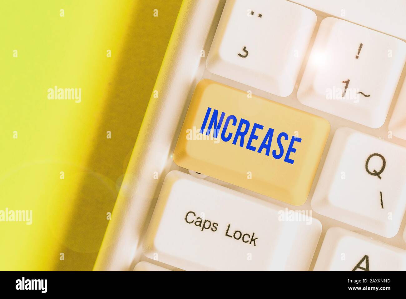 Conceptual hand writing showing Increase. Concept meaning become ...