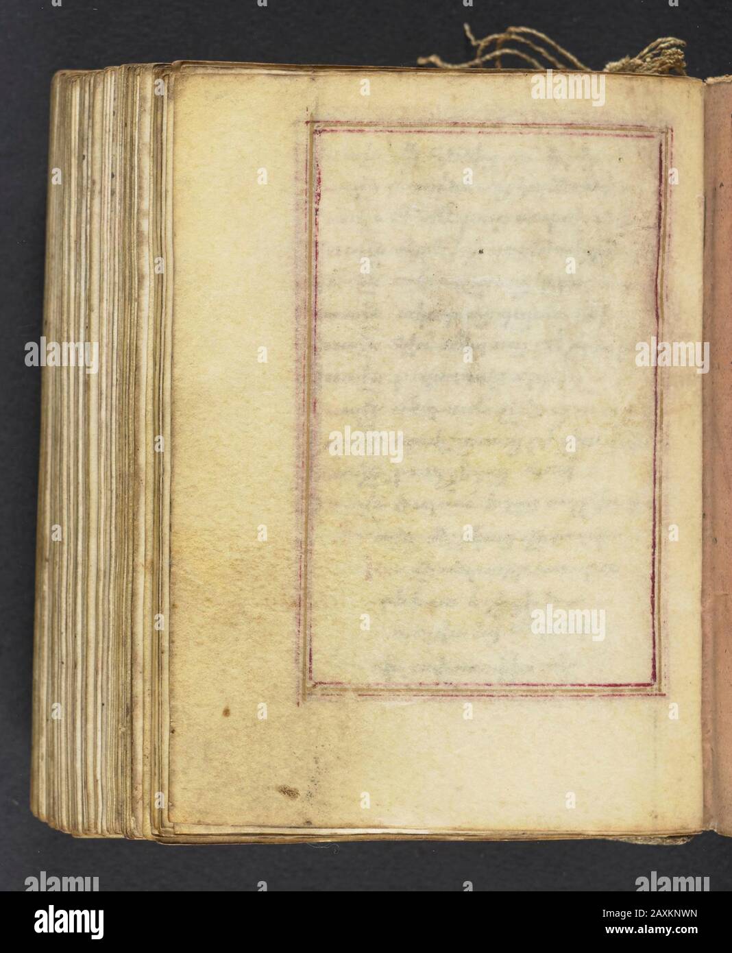 Blank page in an ancient 16th century Armenian Liturgical psalter and ...