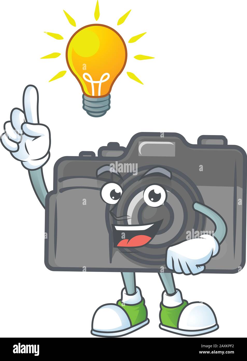 Smart digital camera cartoon character has an idea Stock Vector Image ...