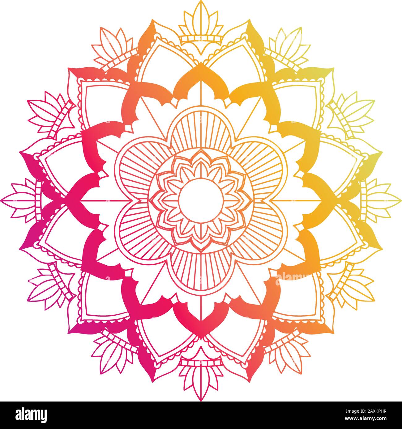 Mandala patterns on isolated background illustration Stock Vector Image ...