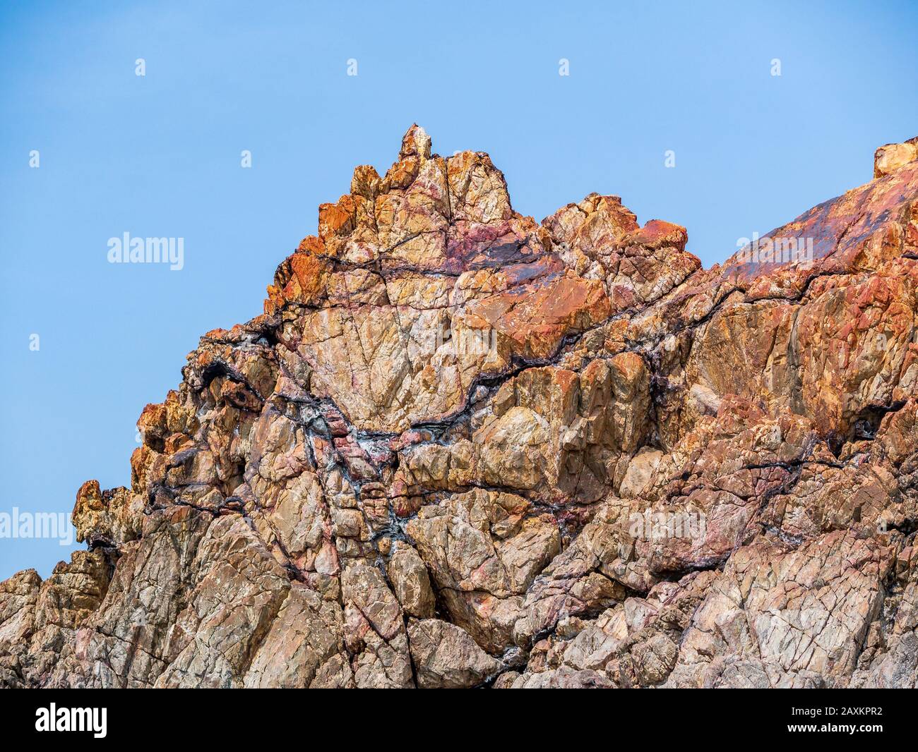Beautiful golden sea rocks near Nivati beach in Malvan, India Stock ...