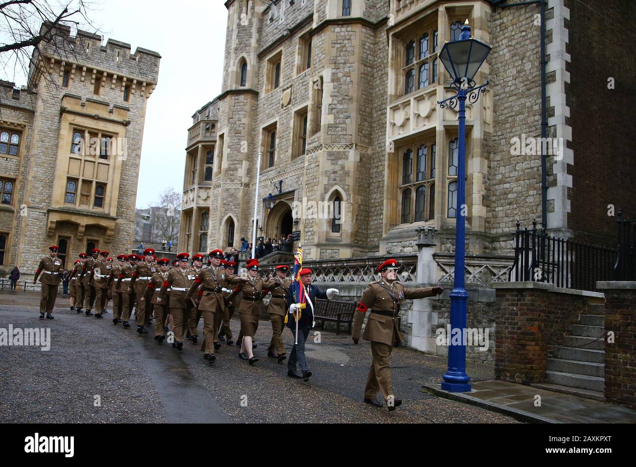 Serving officers and soldiers of The Royal Military Police, parade ...