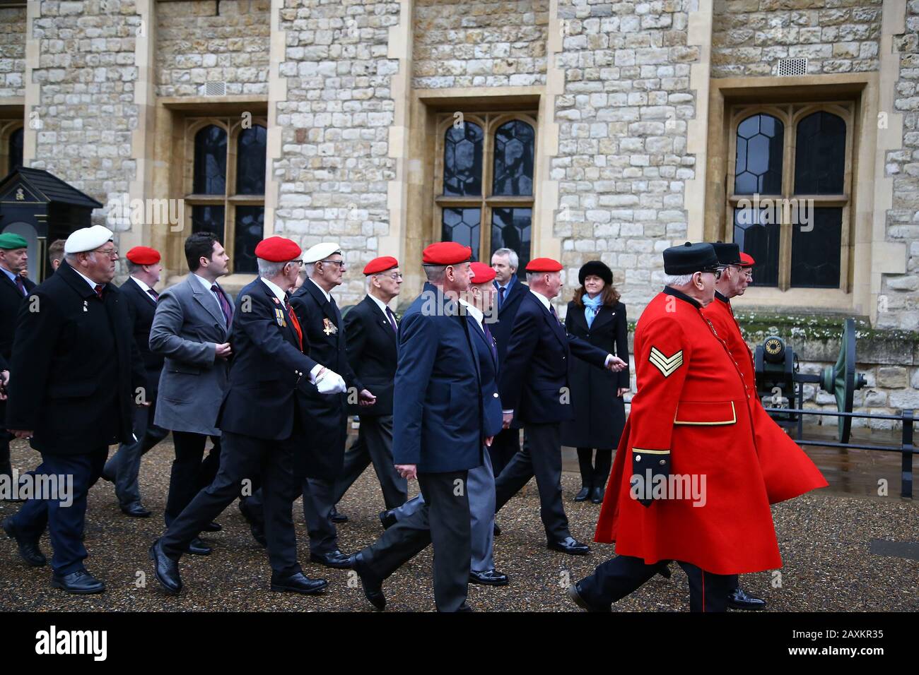 Serving officers and soldiers of The Royal Military Police, parade ...