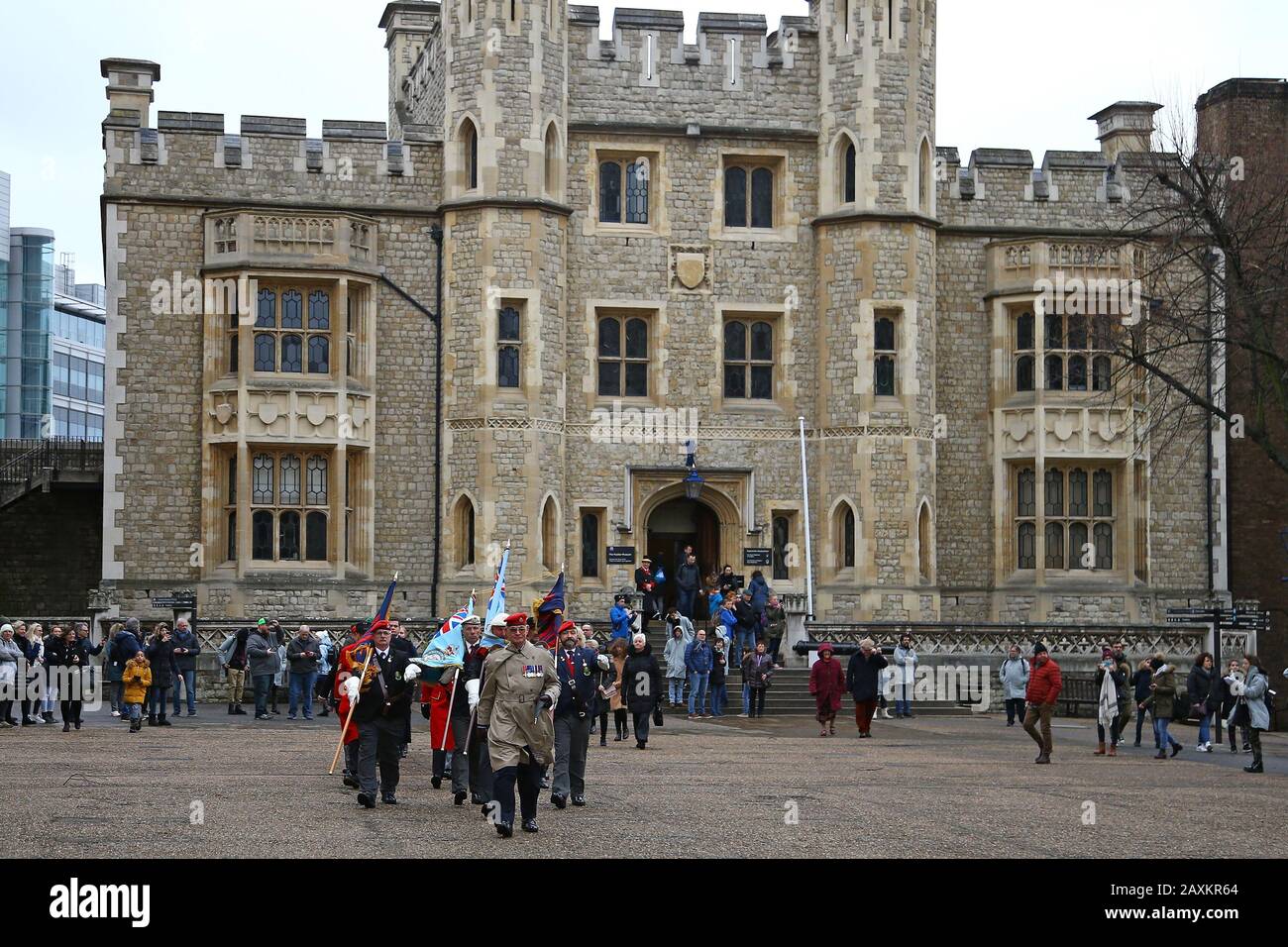 Serving officers and soldiers of The Royal Military Police, parade ...