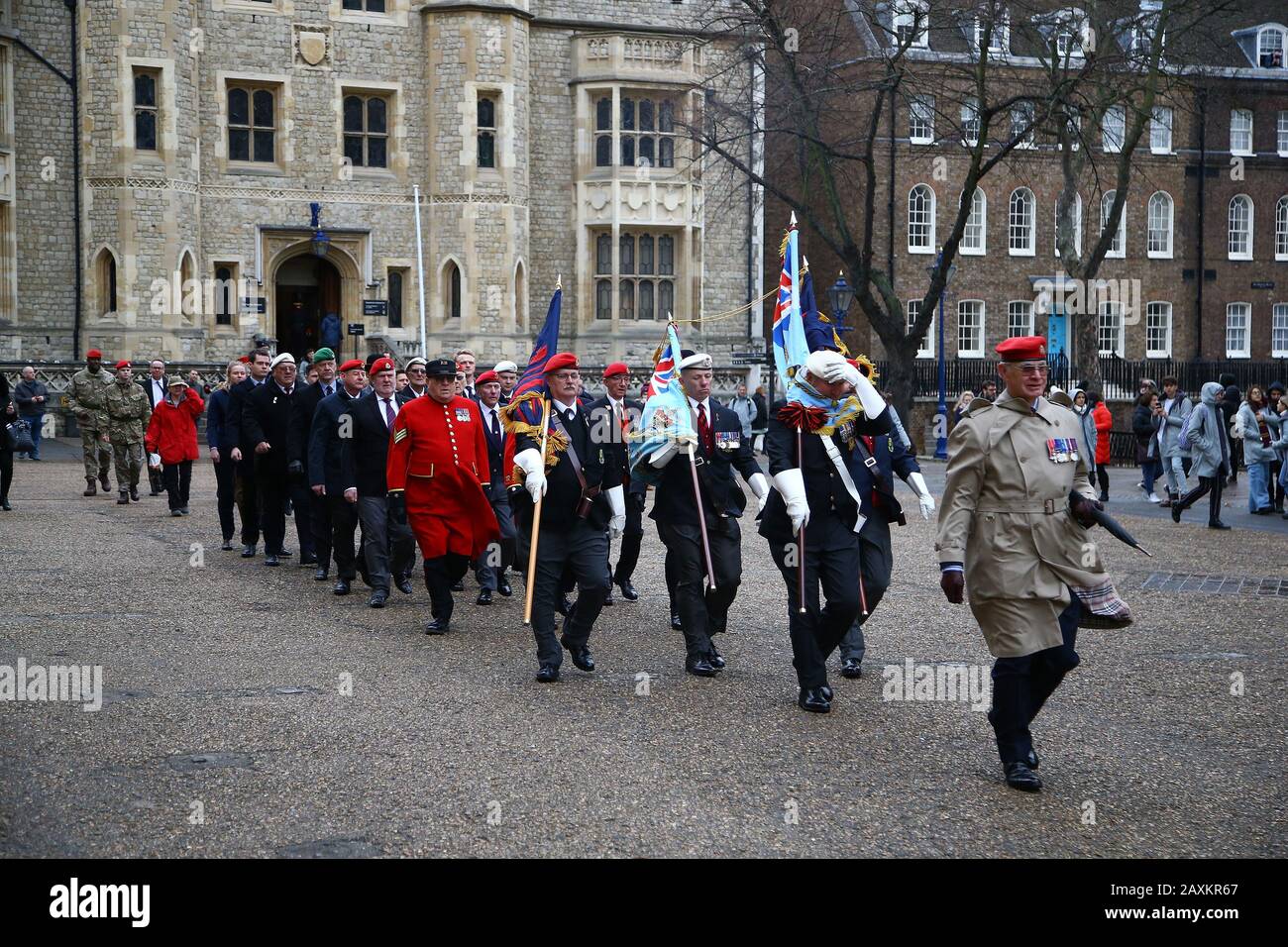 Serving officers and soldiers of The Royal Military Police, parade ...