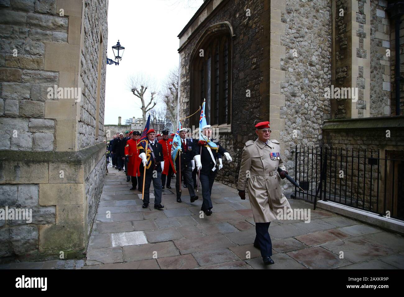 Serving officers and soldiers of The Royal Military Police, parade ...