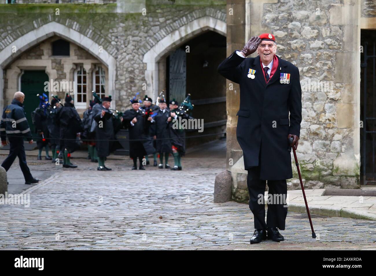 Serving officers and soldiers of The Royal Military Police, parade ...