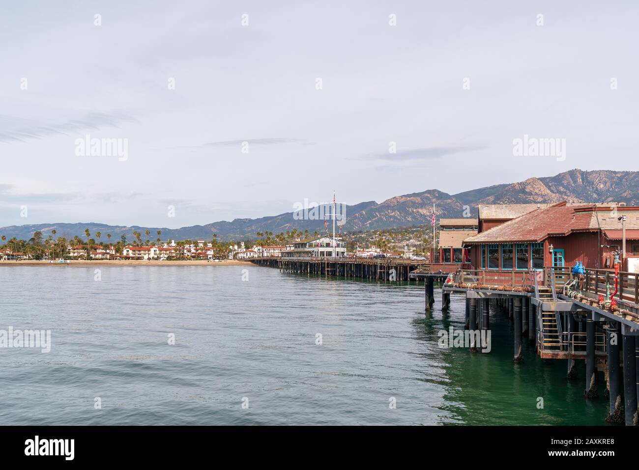 Santa Barbara pier, California Stock Photo - Alamy