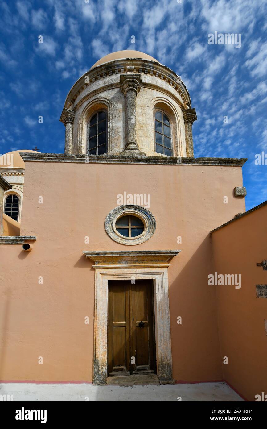 Greece, Crete Island, monastery of Agia Triada aka Holy Trinity from ...