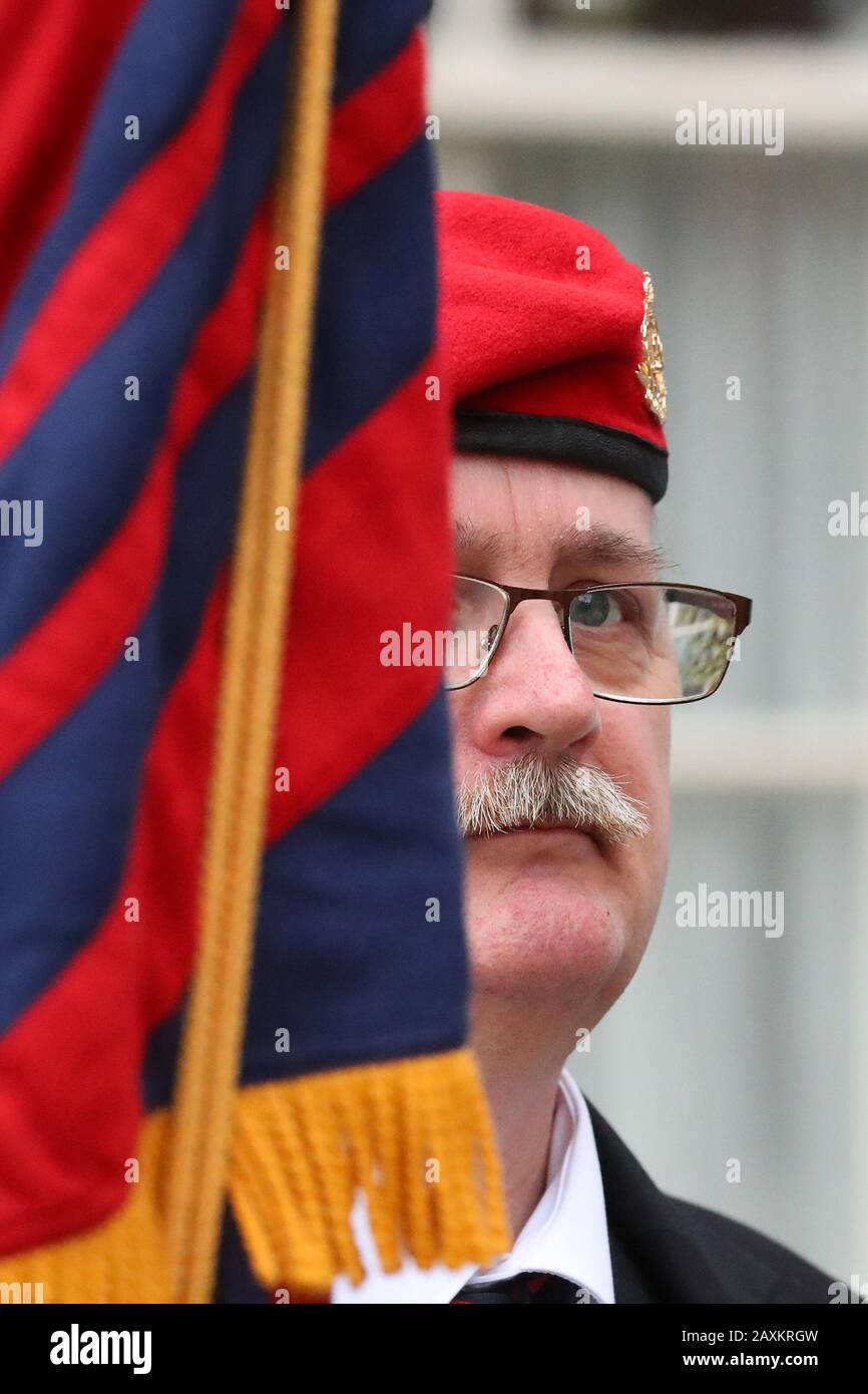 Serving officers and soldiers of The Royal Military Police, parade ...