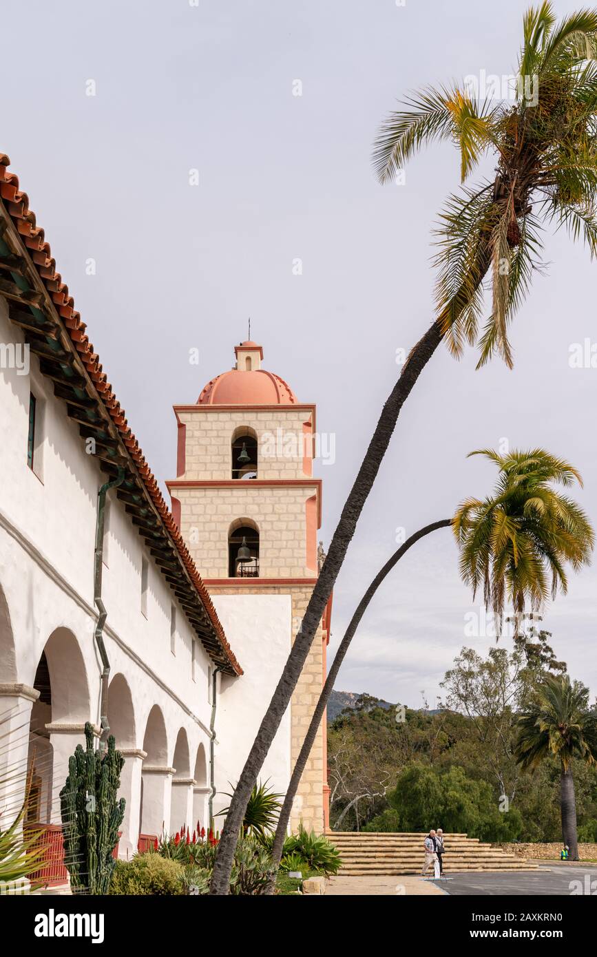 Old Mission in Santa Barbara, California Stock Photo - Alamy