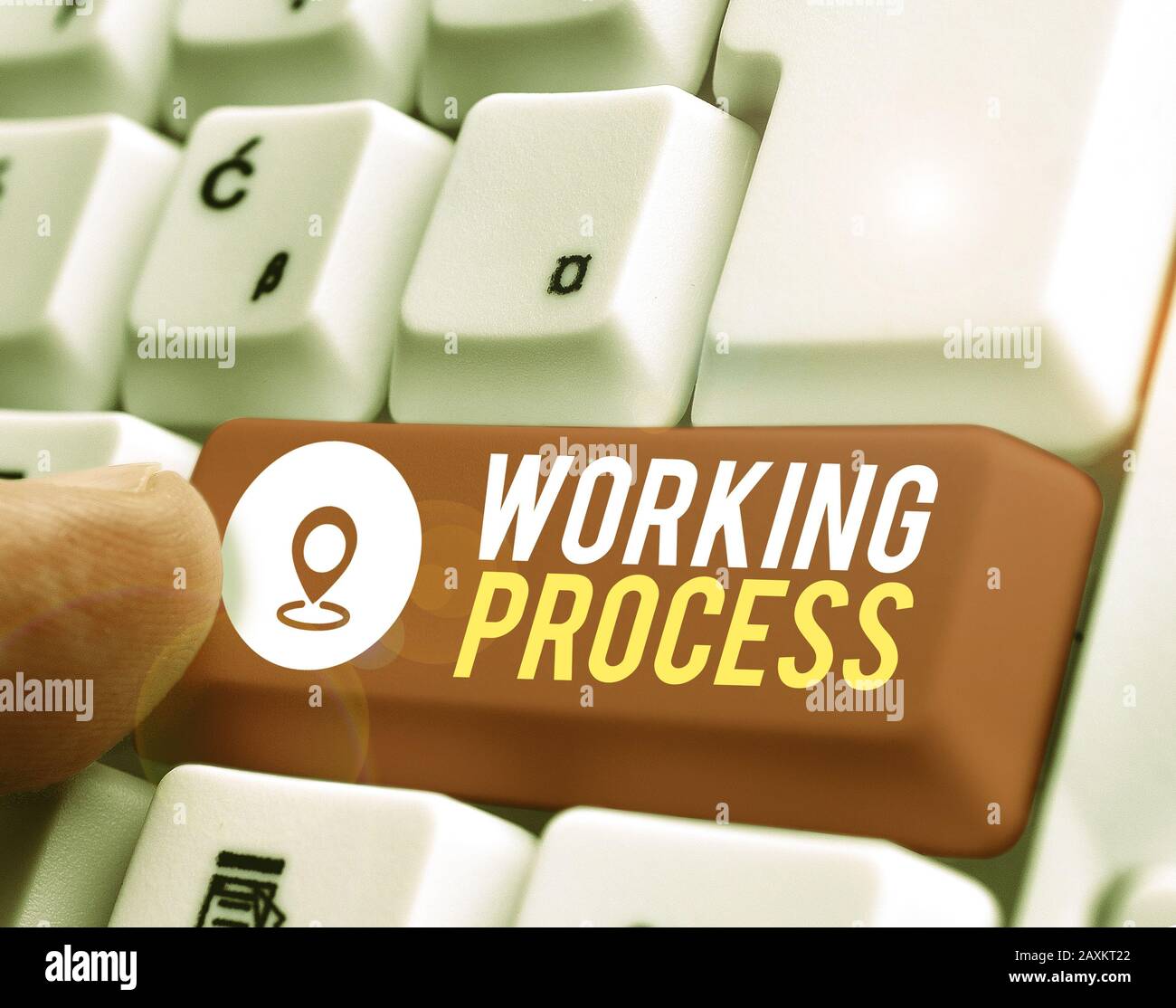 Conceptual hand writing showing Working Process. Concept meaning ...