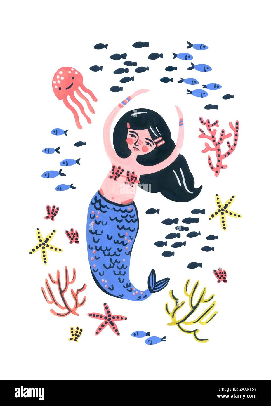 Cute Mermaid High Resolution Stock Photography and Images - Alamy