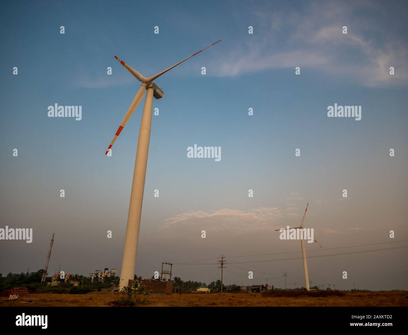 Beautiful landscape wind turbines hi-res stock photography and images ...
