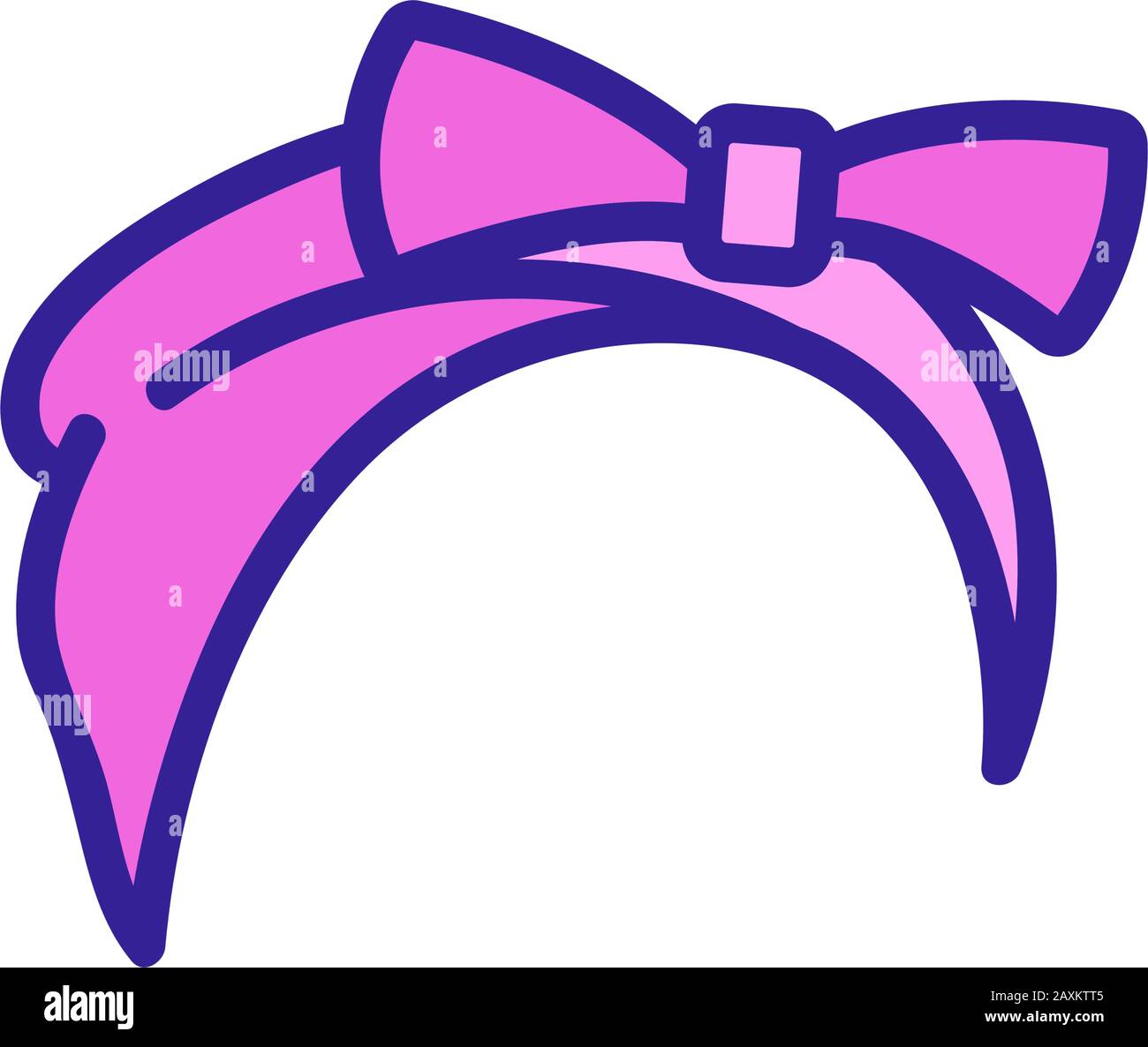 Bandana icon vector. Isolated contour symbol illustration Stock Vector ...