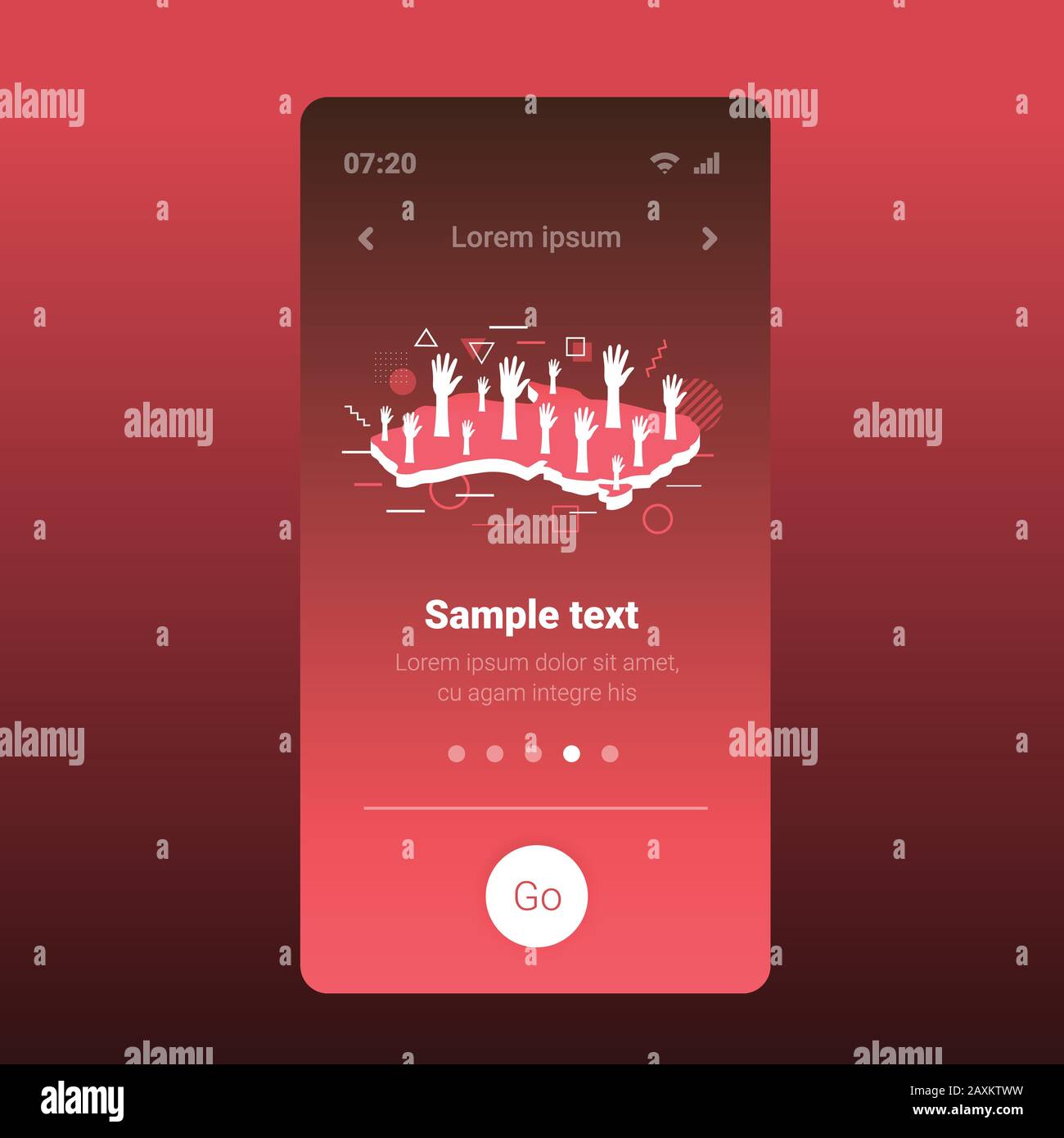 map of Australia with raised up help hands bushfires seasonal wildfires ...