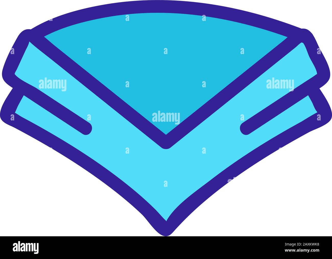 Bandana icon vector. Isolated contour symbol illustration Stock Vector ...