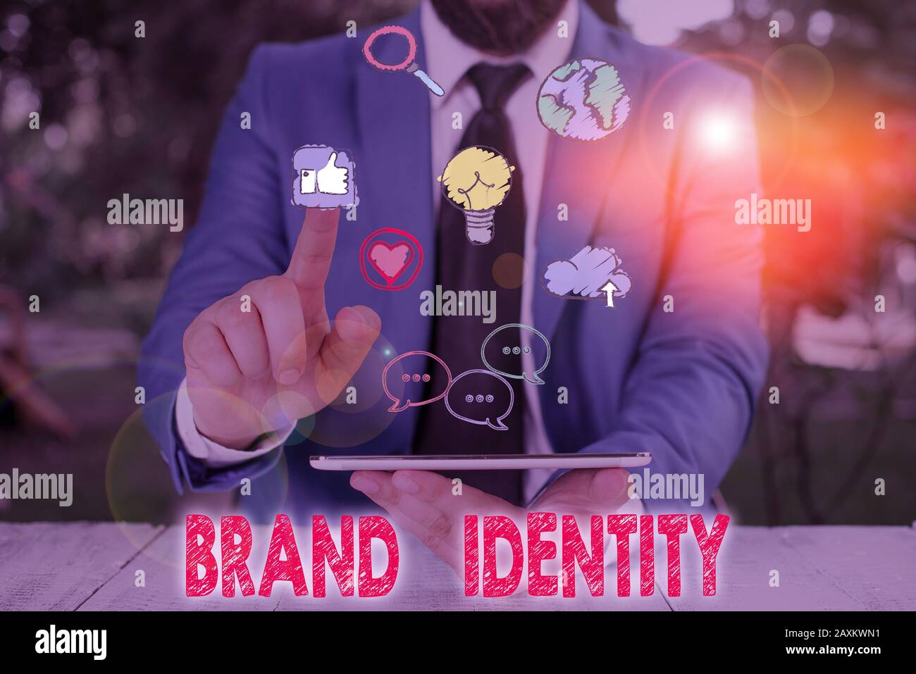 Word writing text Brand Identity. Business photo showcasing visible ...