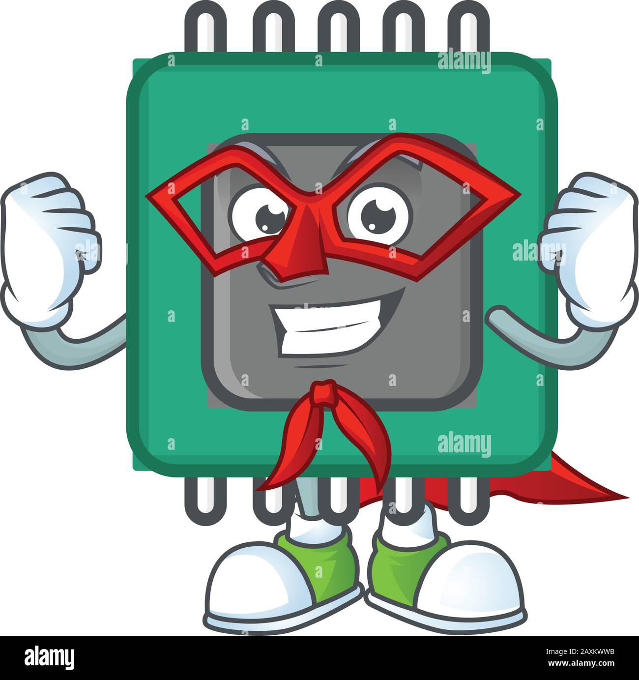 A friendly picture of RAM dressed as a Super hero Stock Vector Image ...