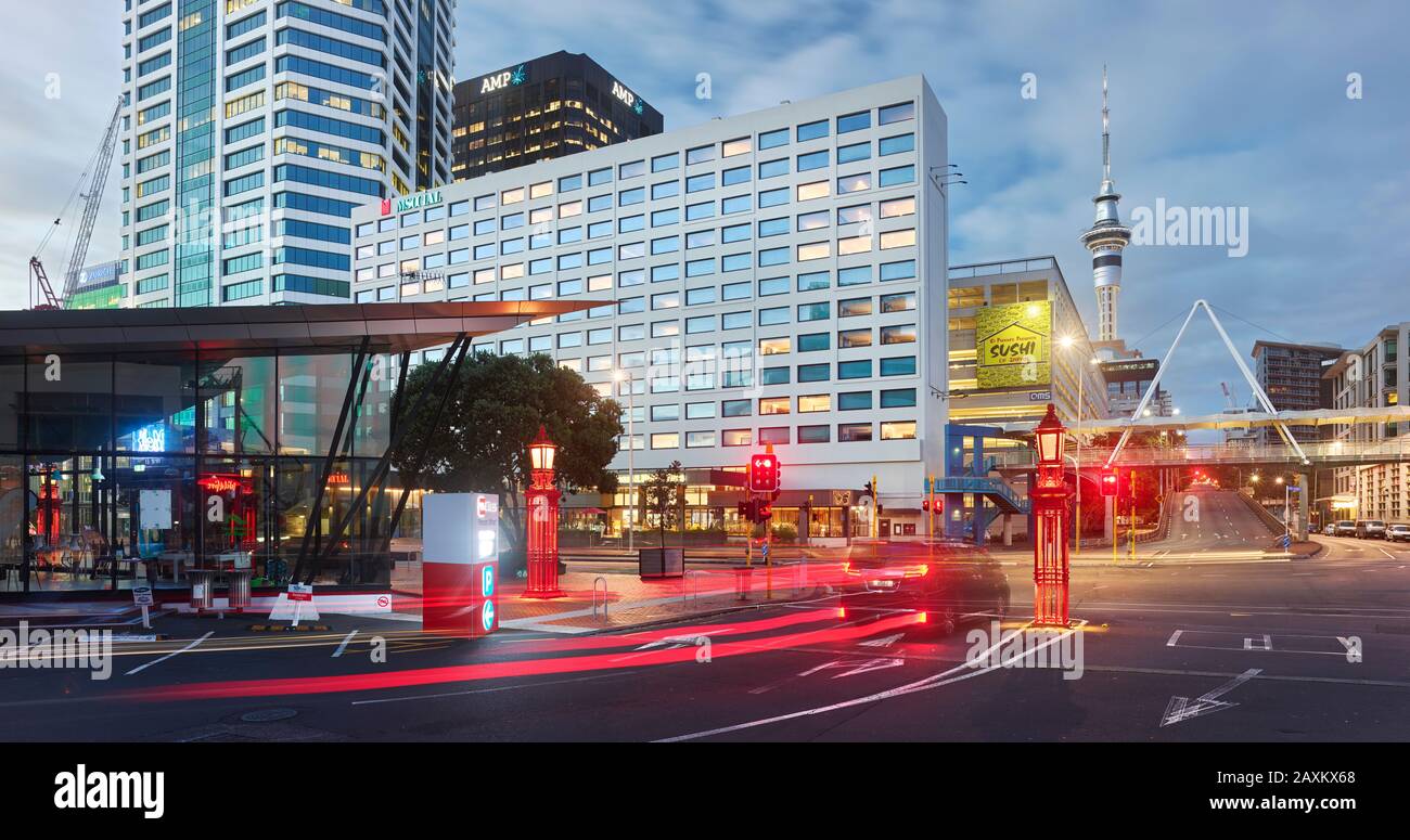 PWC Tower Waterfront, Auckland, North Island, New Zealand, Oceania ...