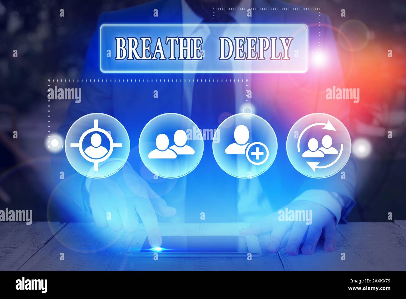 Word writing text Breathe Deeply. Business photo showcasing to take a ... Word writing text Breathe Deeply. Business photo showcasing to take a ...