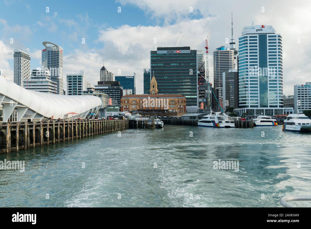 Ferry Terminal, Waterfront, Auckland, North Island, New Zealand ...