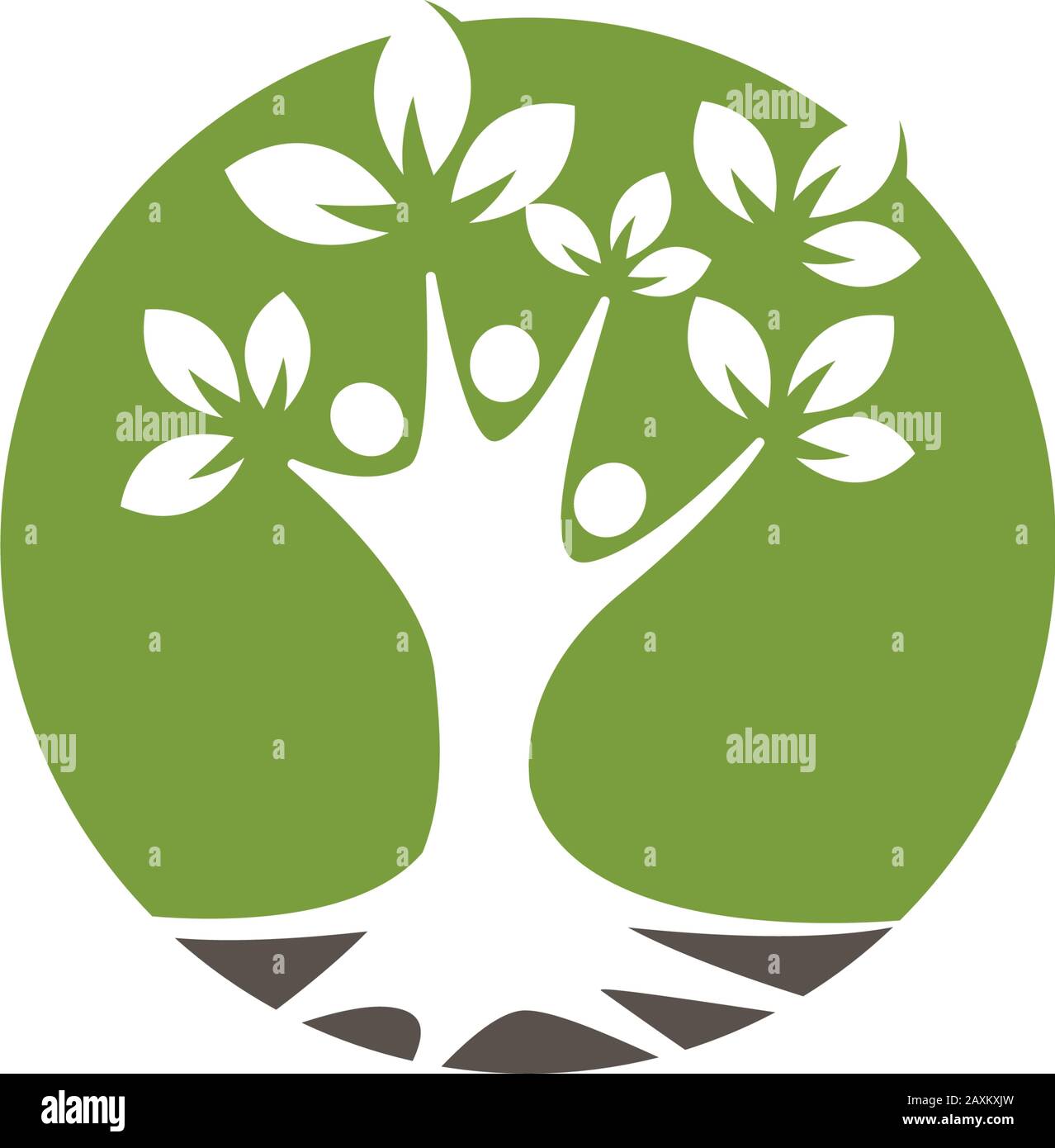 family tree logo template vector illustration Stock Vector Image & Art ...