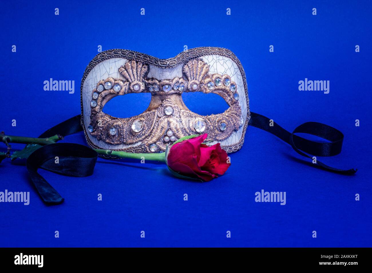 Mask And Rose High Resolution Stock Photography and Images - Alamy