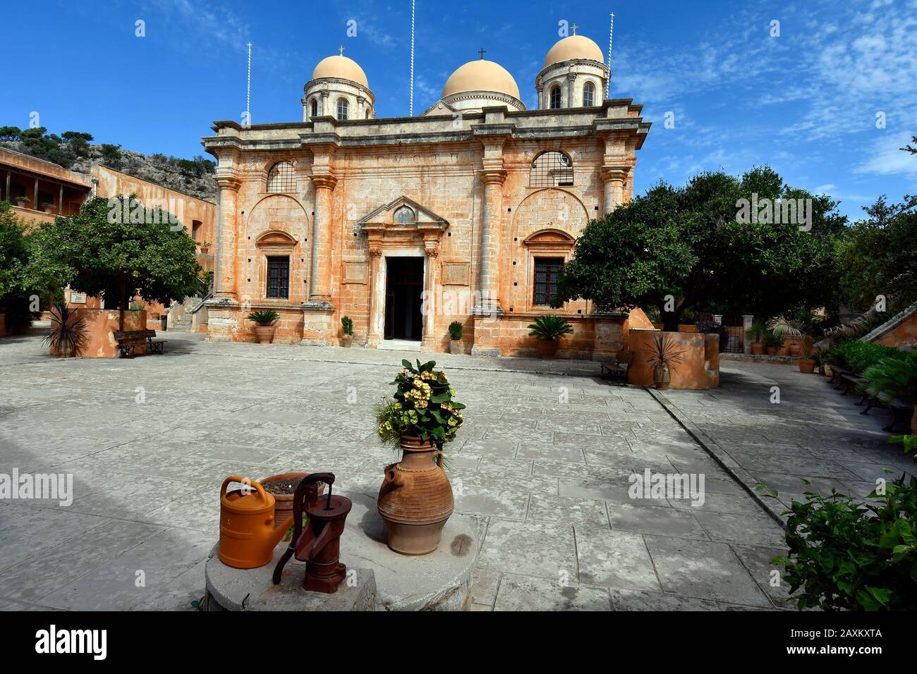 Greece, Crete Island, monastery of Agia Triada aka Holy Trinity from ...