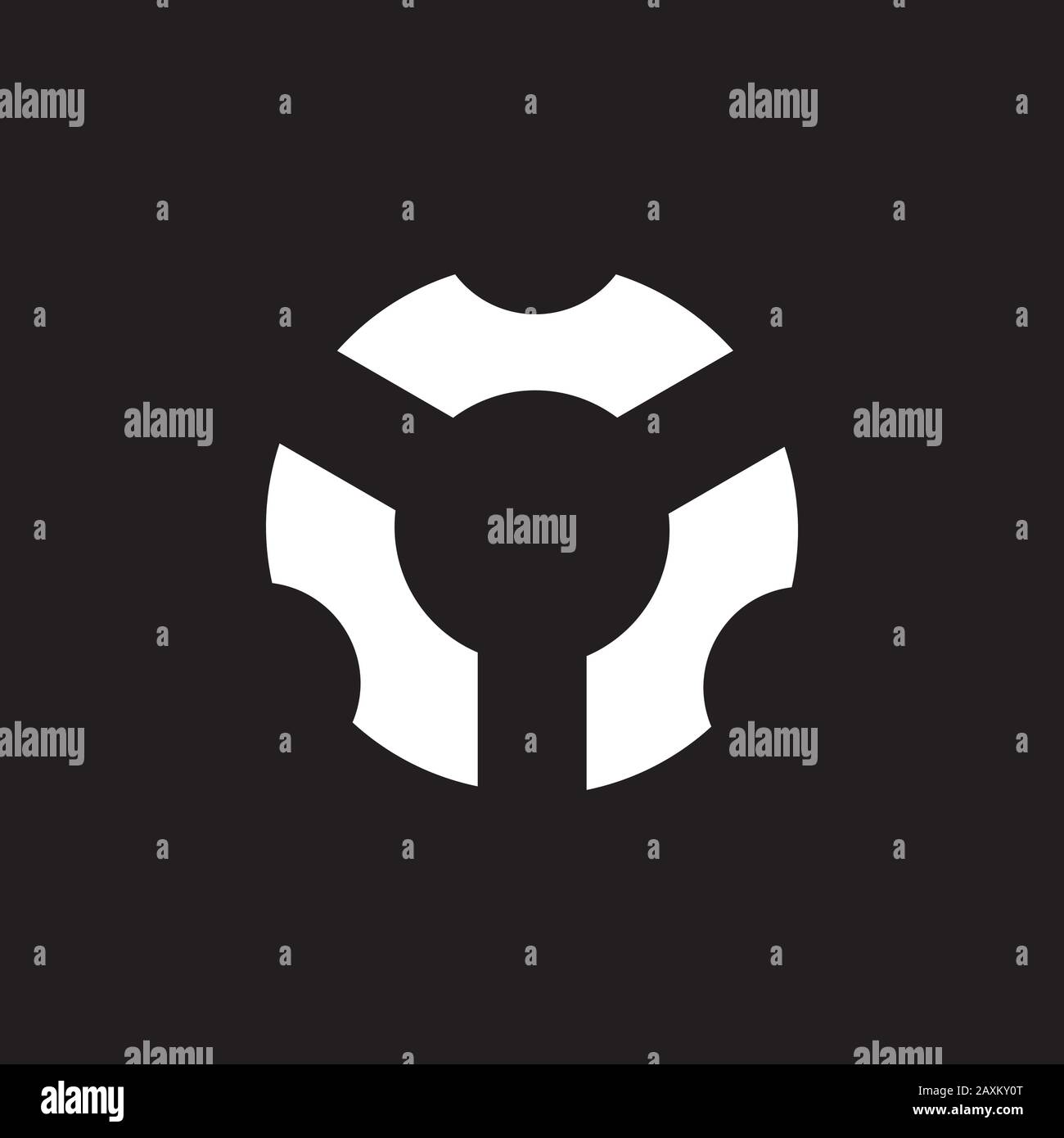 circle geometric techno abstract logo vector Stock Vector Image & Art ...