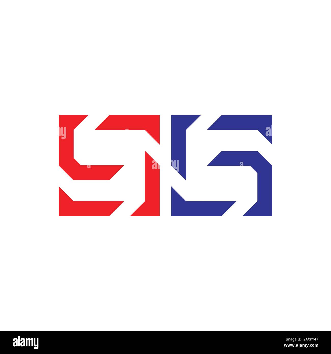 letter ss geometric line logo vector Stock Vector Image & Art - Alamy