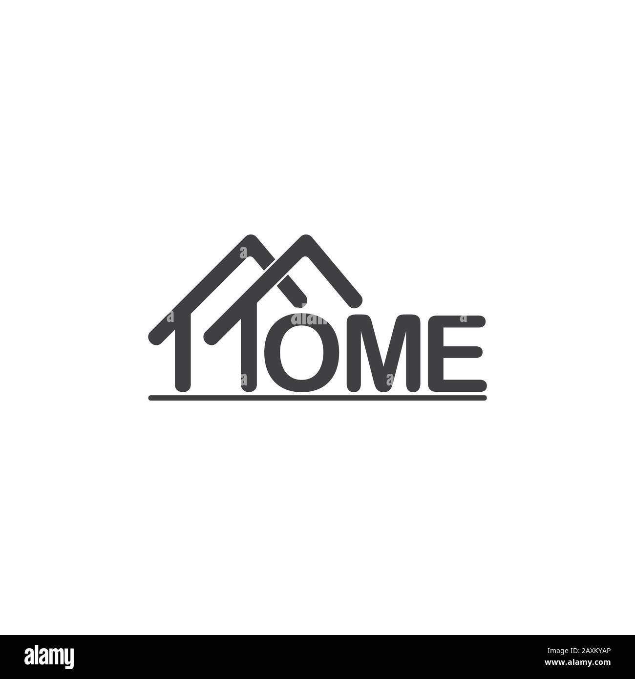 text home symbol logo vector Stock Vector Image & Art - Alamy