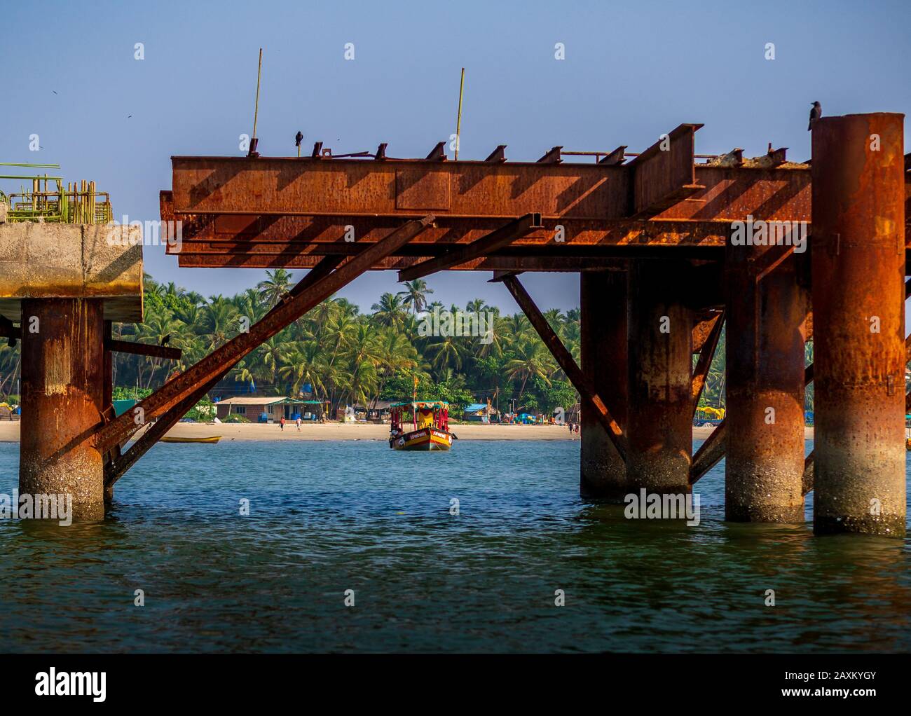 Malvan, India - December 24, 2019 : Tourist Boats and Blue Sea with ...
