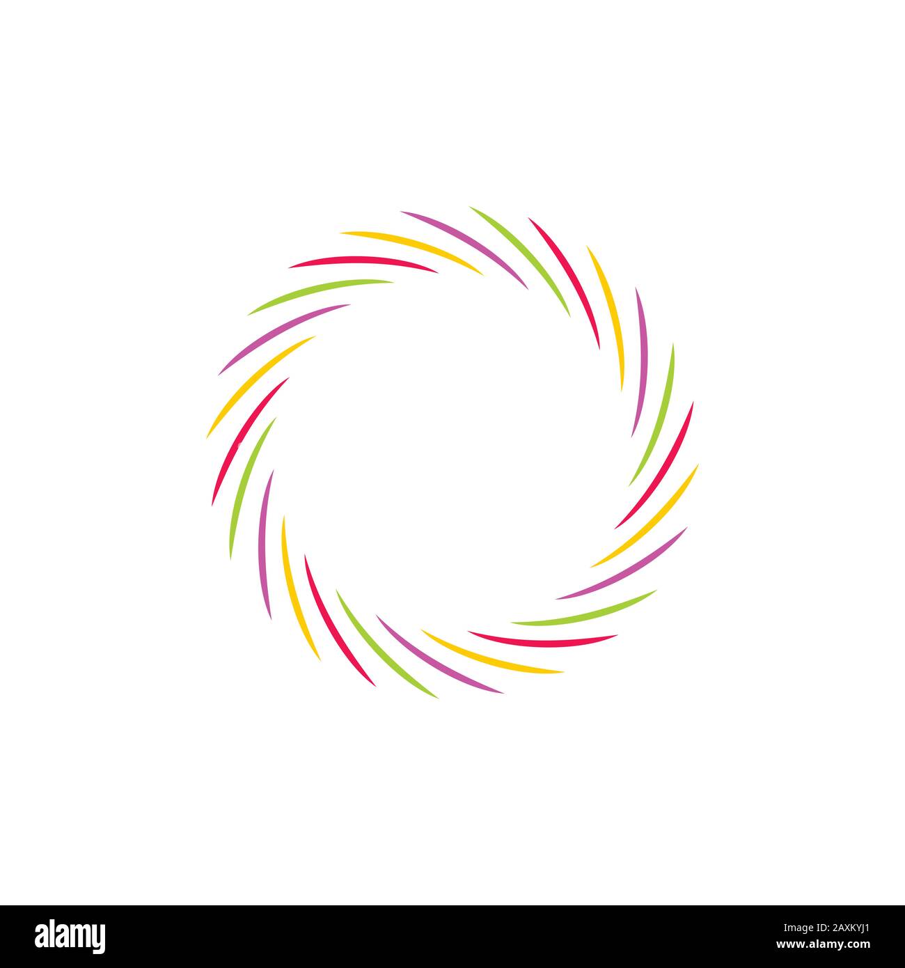 Yellow vector vortex symbol hi-res stock photography and images - Alamy