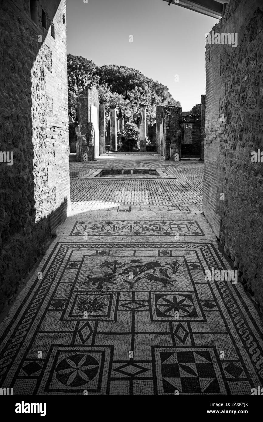 Pompeii floor tiles hi-res stock photography and images - Alamy