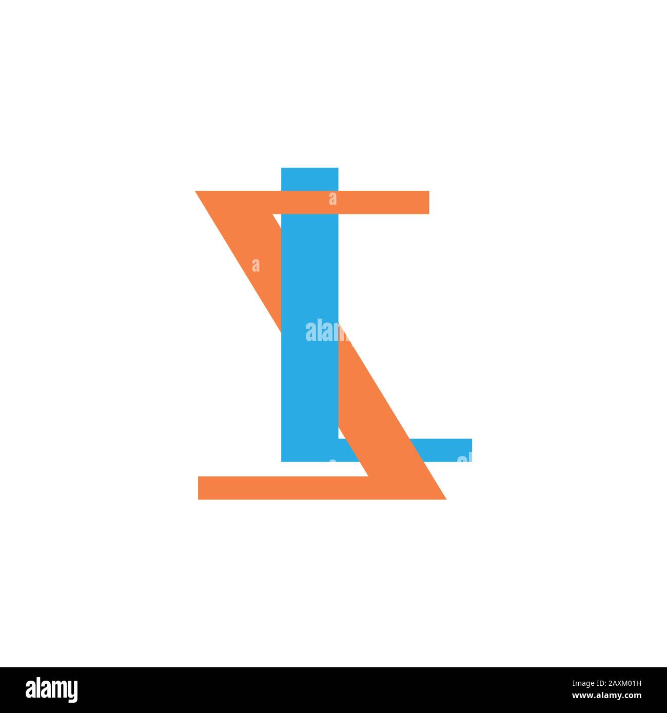 letter sl simple linked geometric logo Stock Vector Image & Art - Alamy