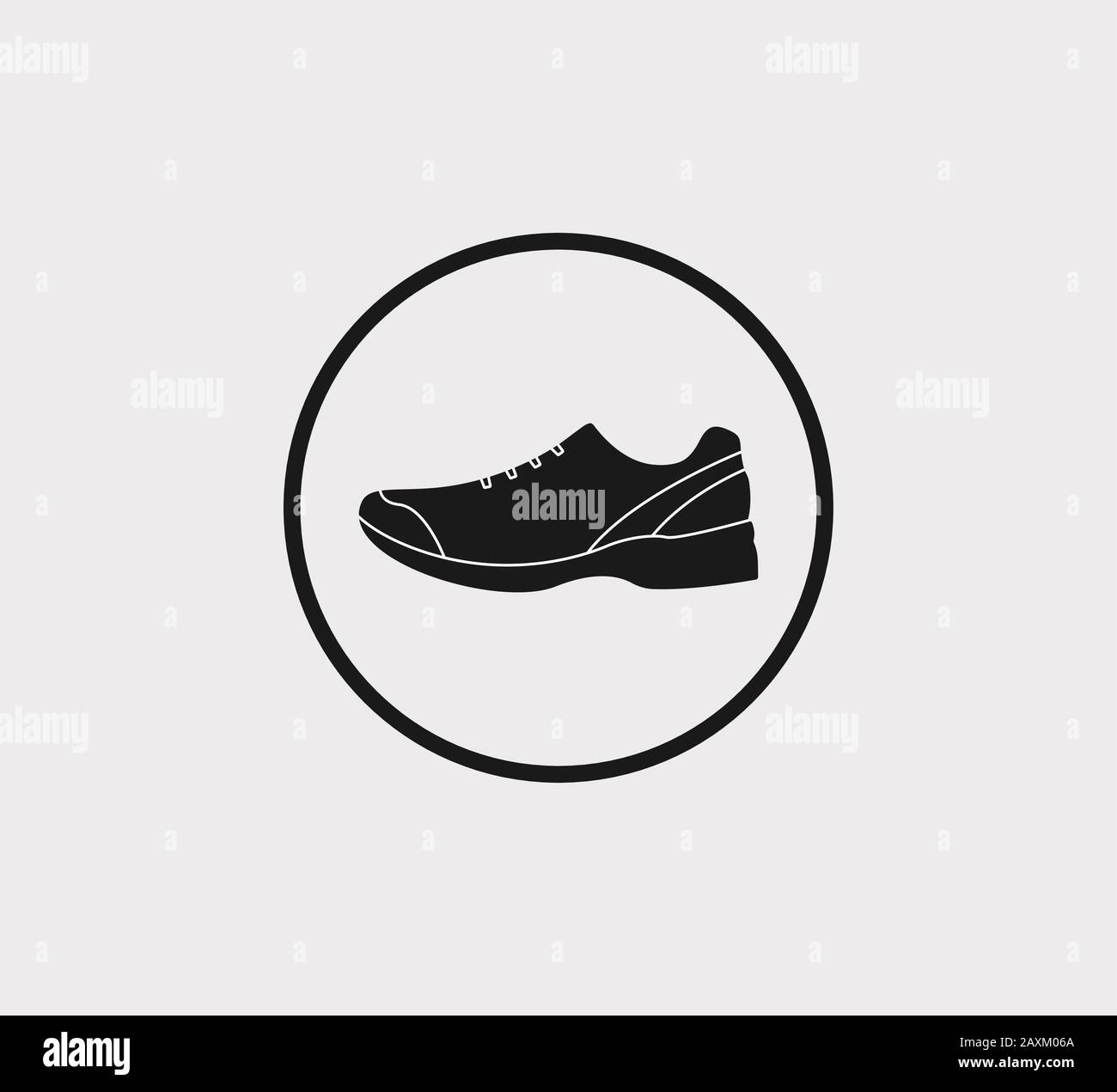 Running shoe icon. Vector illustration, flat design Stock Vector Image ...