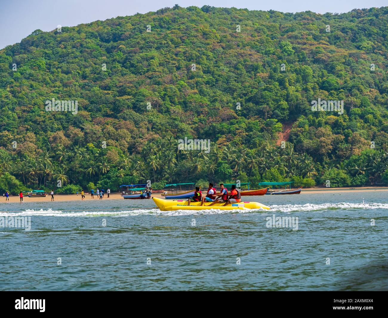 Malvan, India - December 22, 2019 : Tarkarli beach famous for water ...