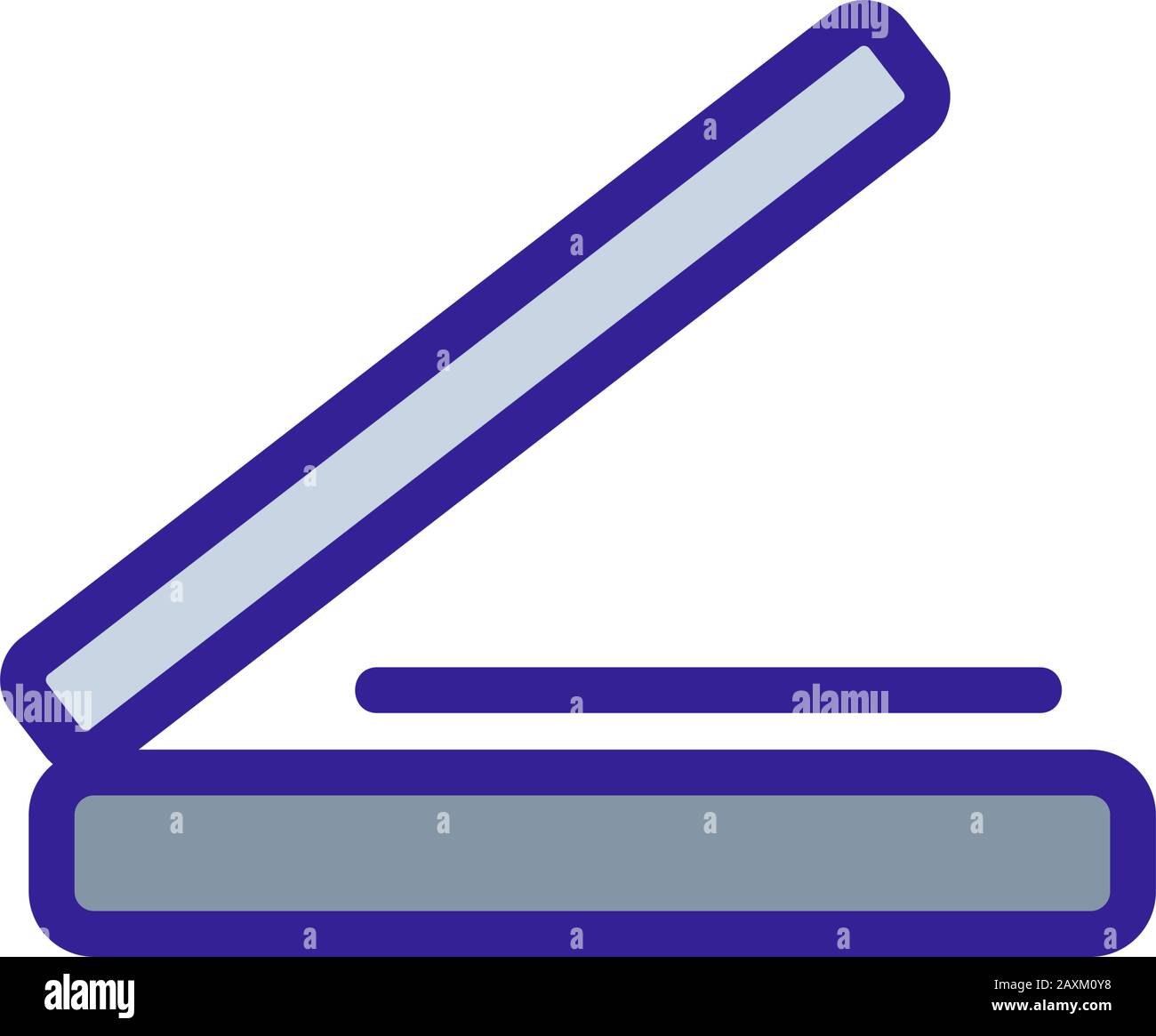 Scanner icon vector. Isolated contour symbol illustration Stock Vector ...