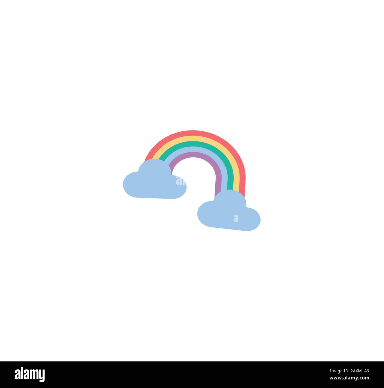 Rainbow and storm clouds Stock Vector Images - Alamy