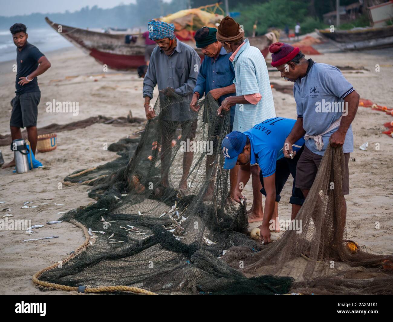 Indian fish sorting hi-res stock photography and images - Alamy